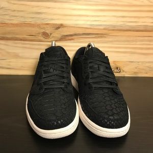 Nike | Shoes | Nike Air Jordan Retro Low Womens Black Python | Poshmark